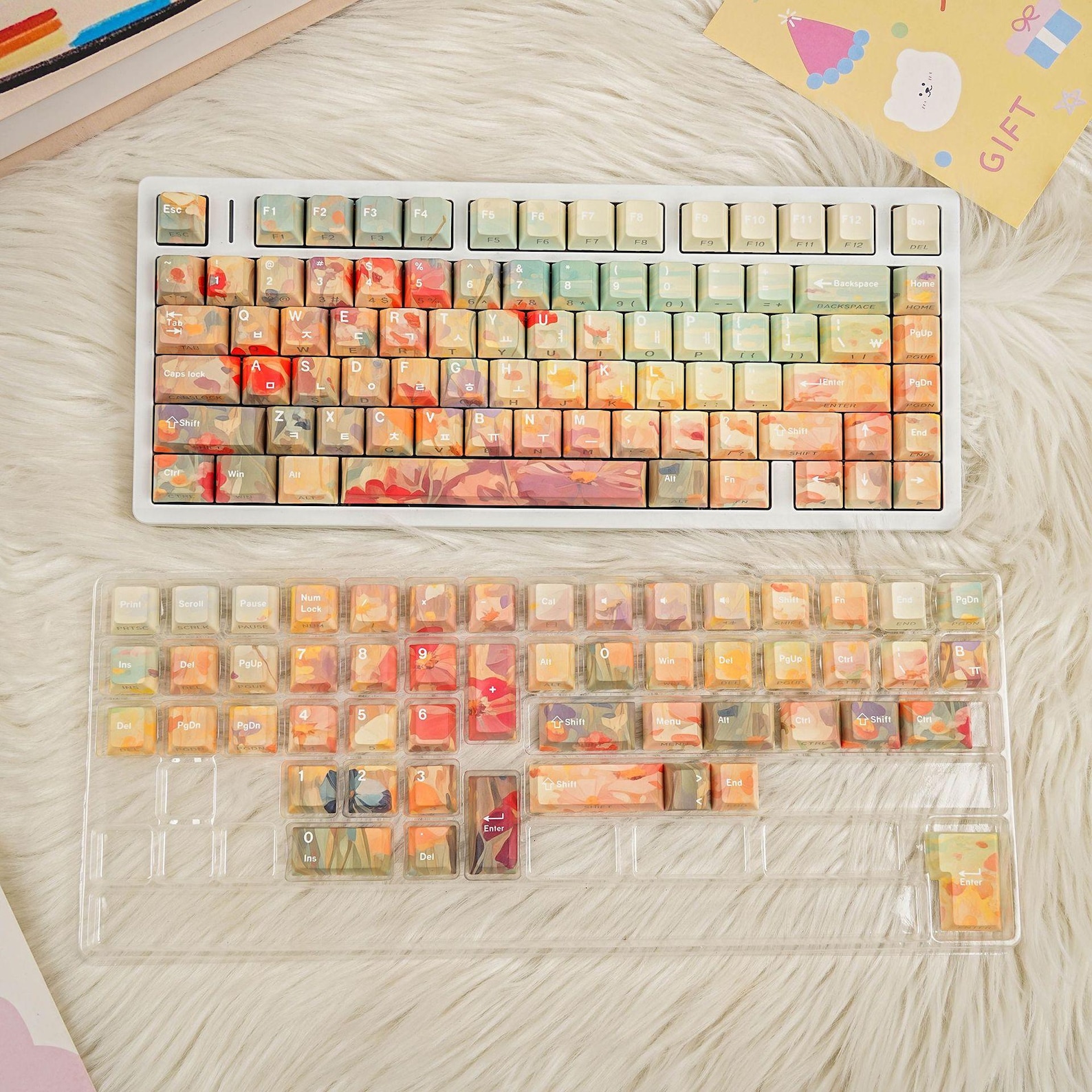 Ghibli Garden Double-shot Keycap Set, Dye-sub + Double-shot PBT Cherry ...
