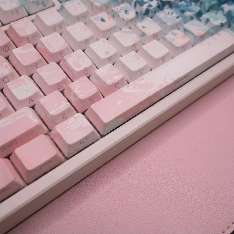 Pink Beach Double-shot Keycaps, Side Shine-through,cherry Profile 130 ...
