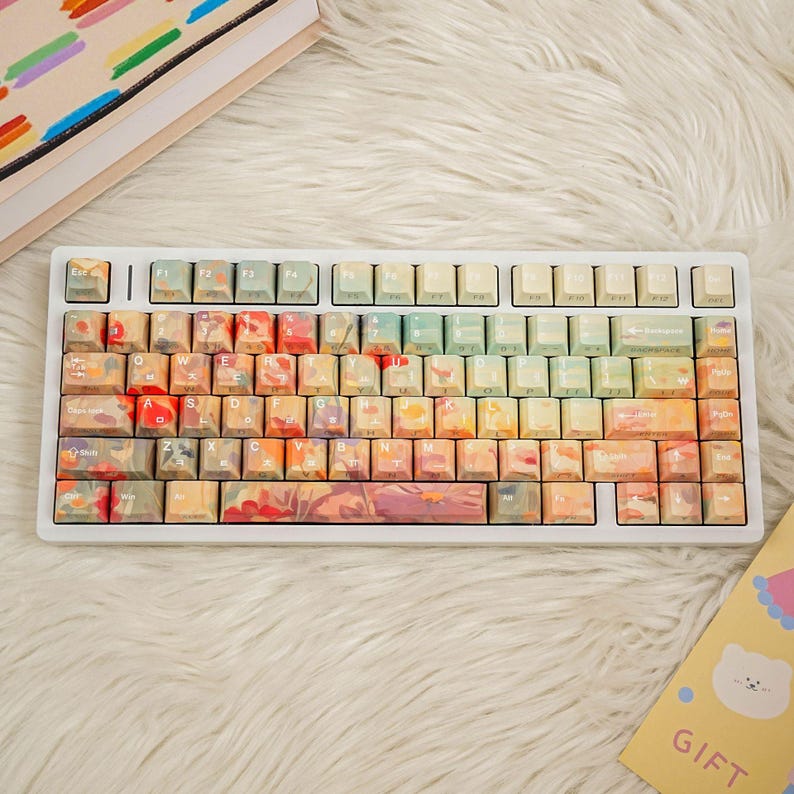 Ghibli Garden Double-shot Keycap Set, Dye-sub + Double-shot PBT Cherry ...
