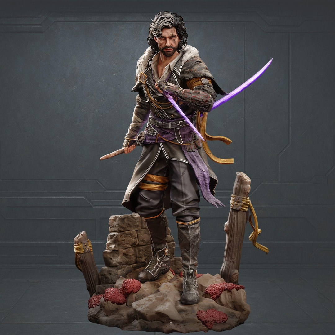Ronin Warrior Fanart STL Statue | 1/6 Scale | Modern Samurai With ...
