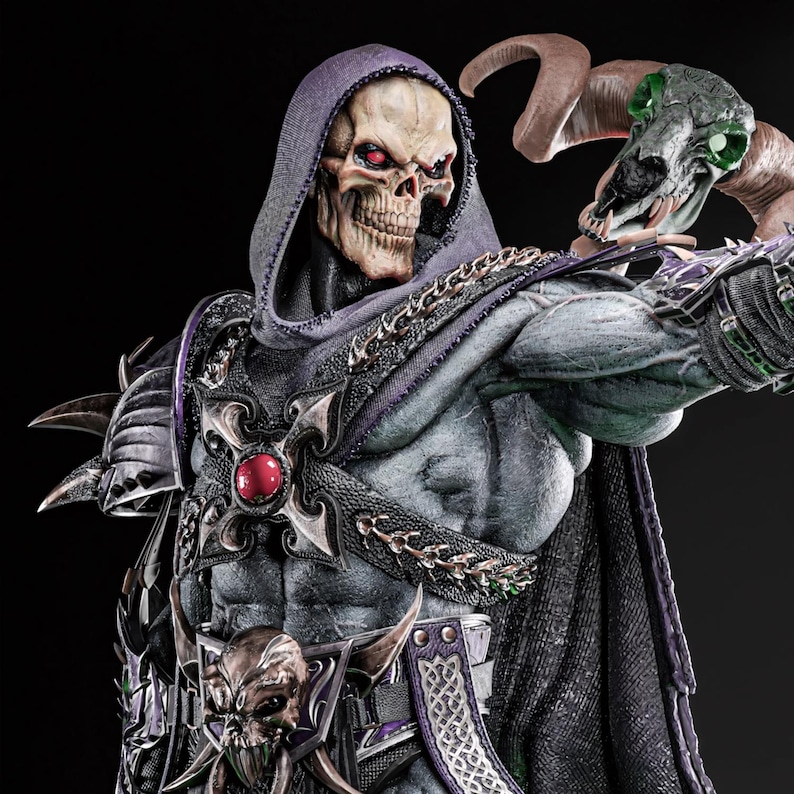 Skeletor Fanart 1/6 Scale STL Statue | Evil Sorcerer 3D Print File - Etsy