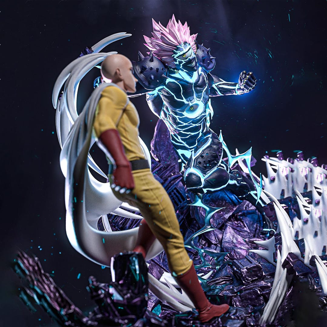 Saitama Vs Boros Diorama STL | 1/7 Scale Final Battle (3D Print File ...