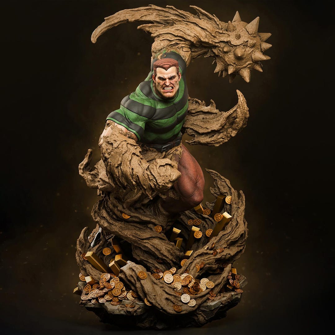 Sandman Fanart Statue STL | 1/7 Scale Sand Hammer Attack - Etsy