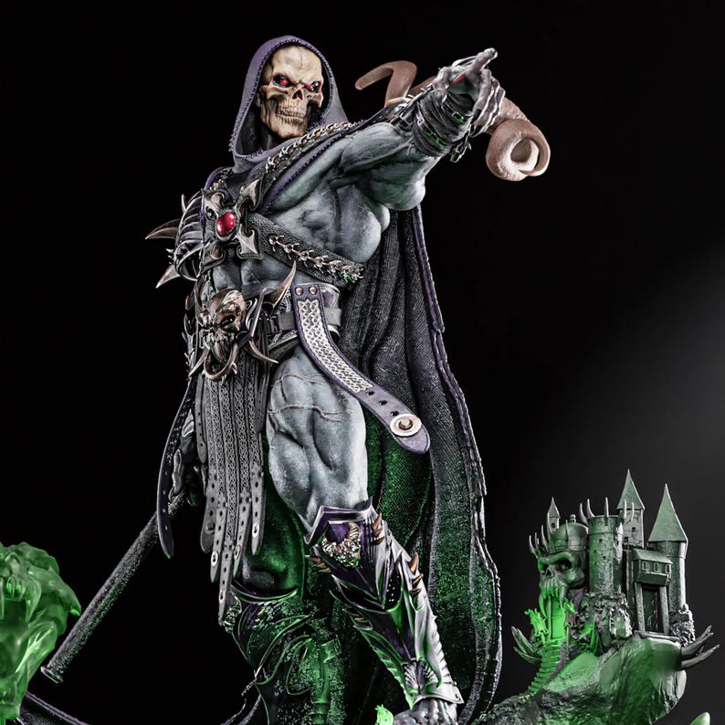 Skeletor Fanart 1/6 Scale STL Statue | Evil Sorcerer 3D Print File - Etsy