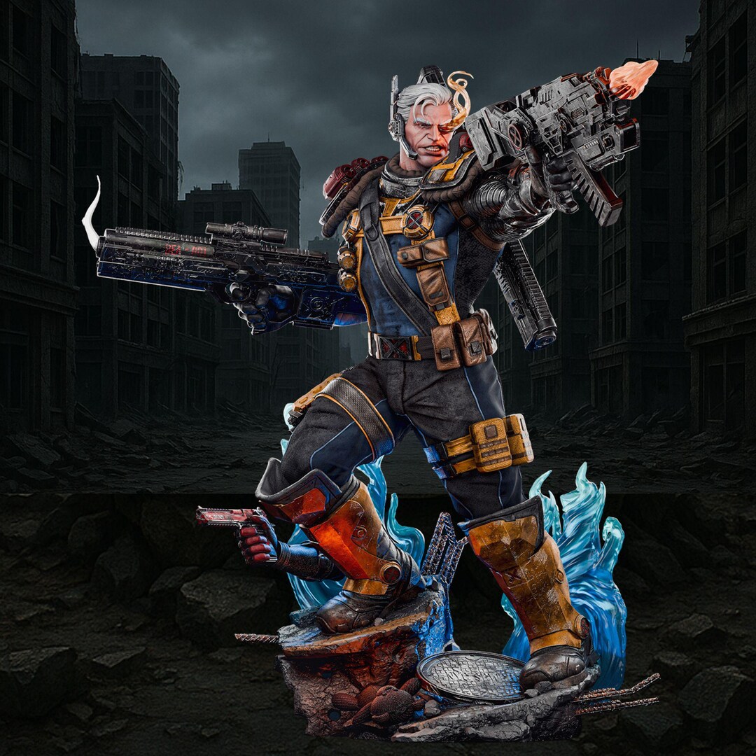 Cable Fanart Statue STL | 1/6 Scale Cyber Soldier (3D Print File) - Etsy