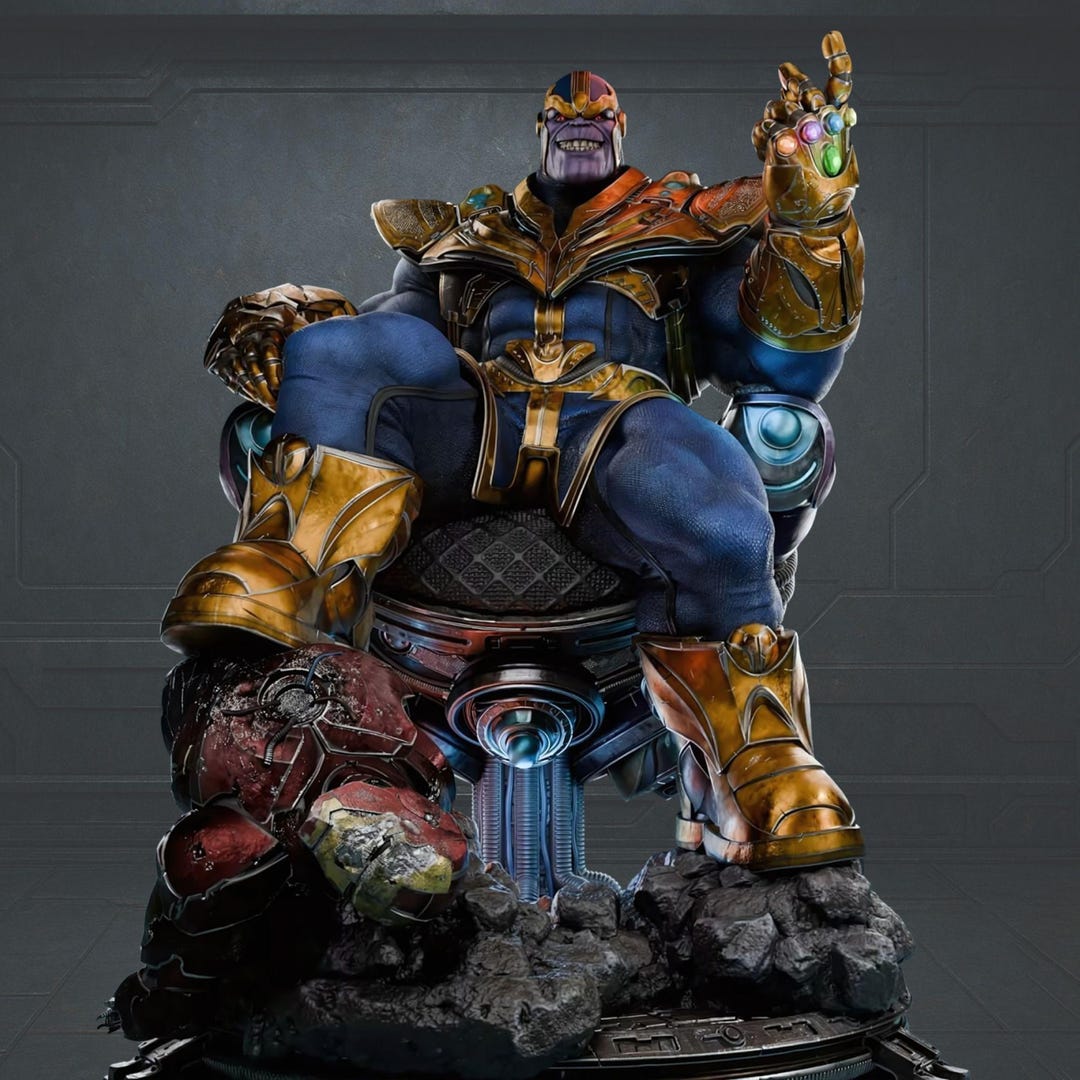 Galactic Throne Cosmic Warlord Statue STL | 3D Print File - Etsy