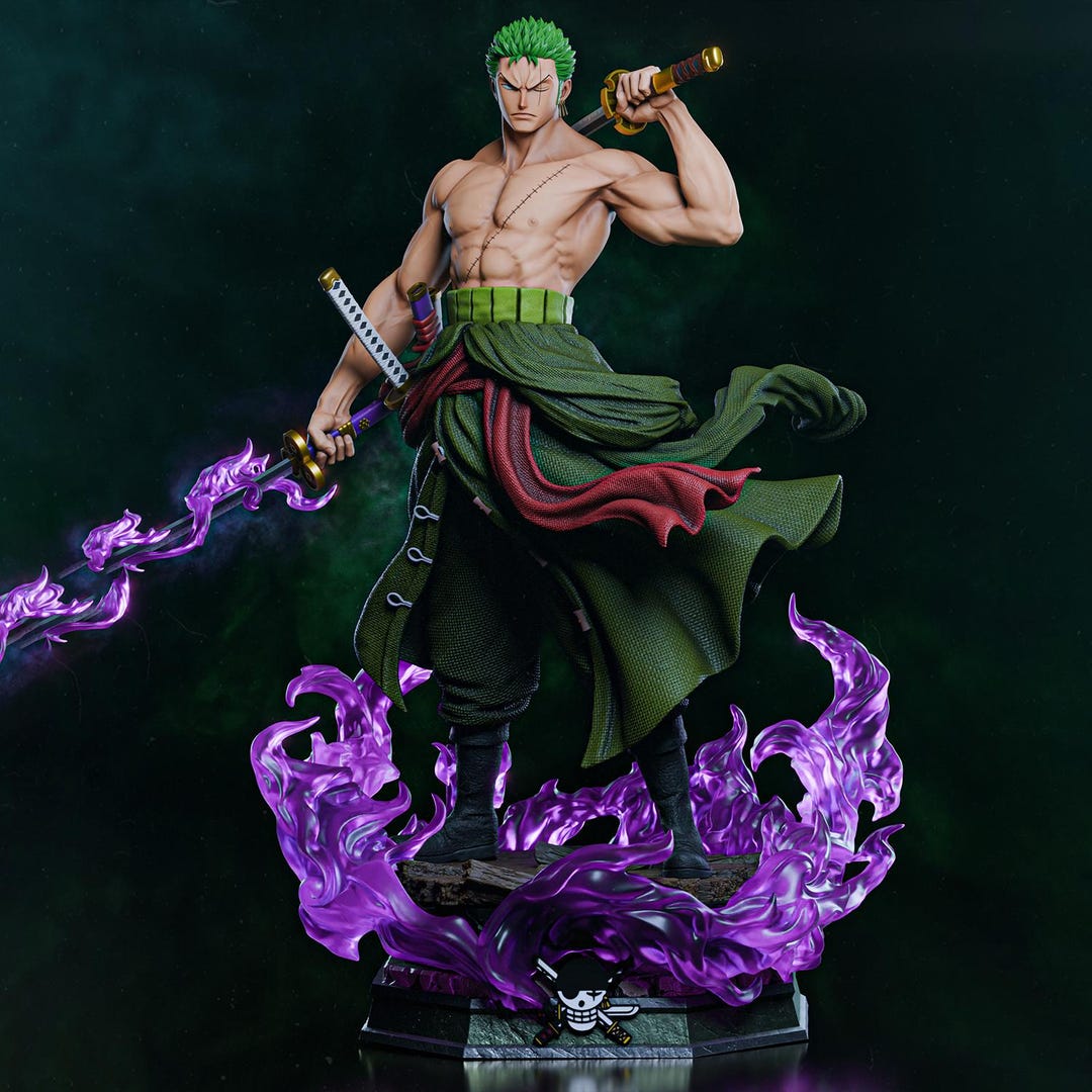 Swordmaster Warrior Fanart STL Statue | Dual Blade 3D Print Model (1/7 ...