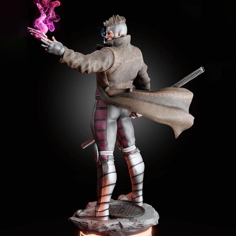 Epic Kinetic Power Hero STL Statue | Multiple Scales | Energy Effect ...