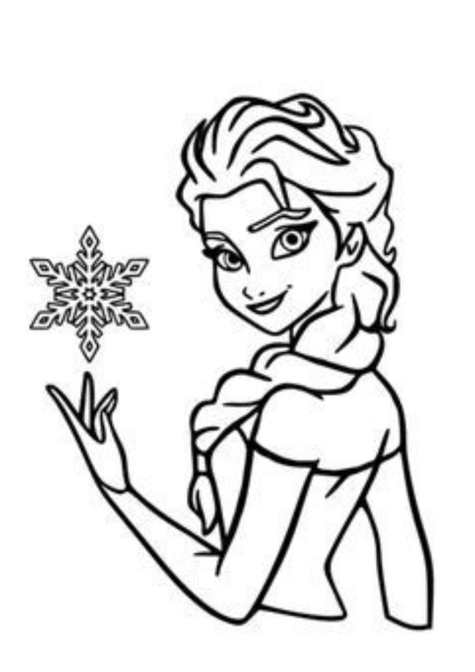 Frozen Style Coloring Book | Ice Princess Winter Coloring Pages for ...