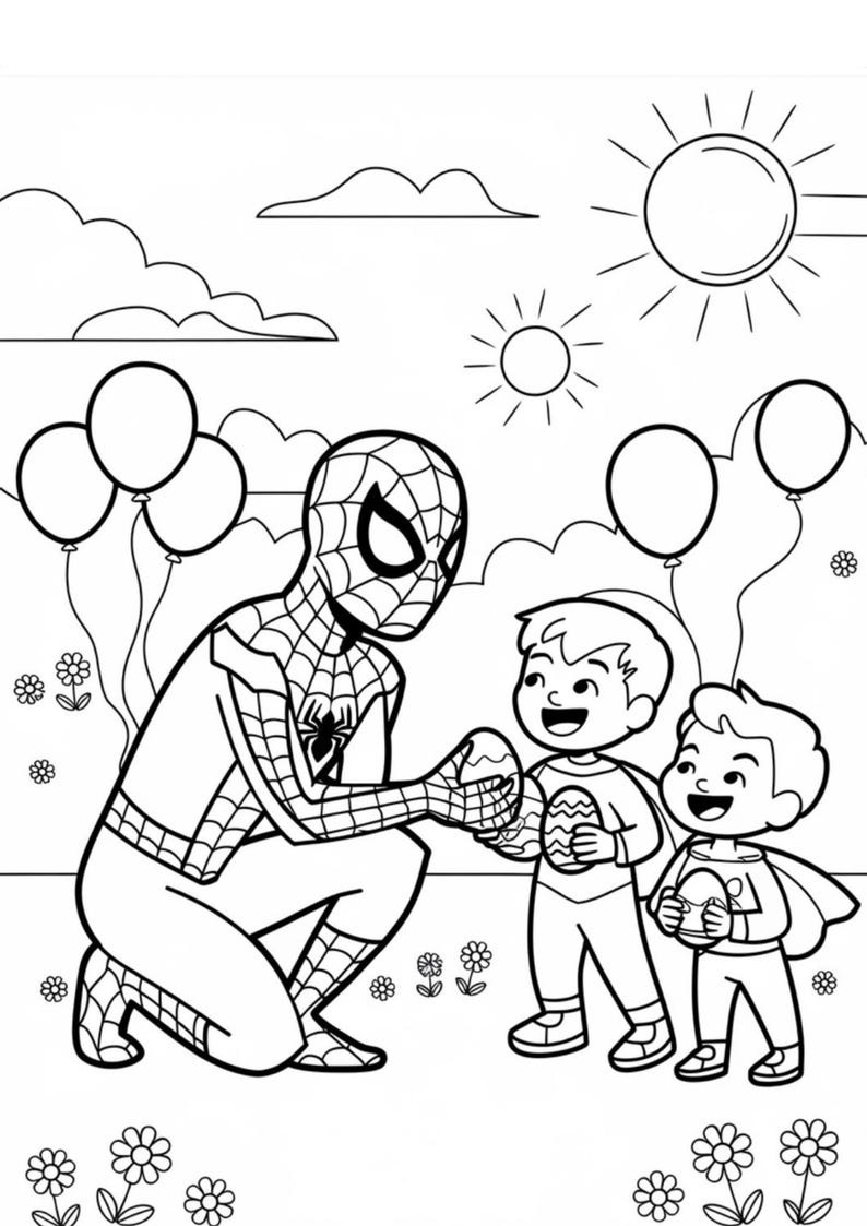 Spider Man Coloring Book | Superhero Coloring Pages for Kids ...