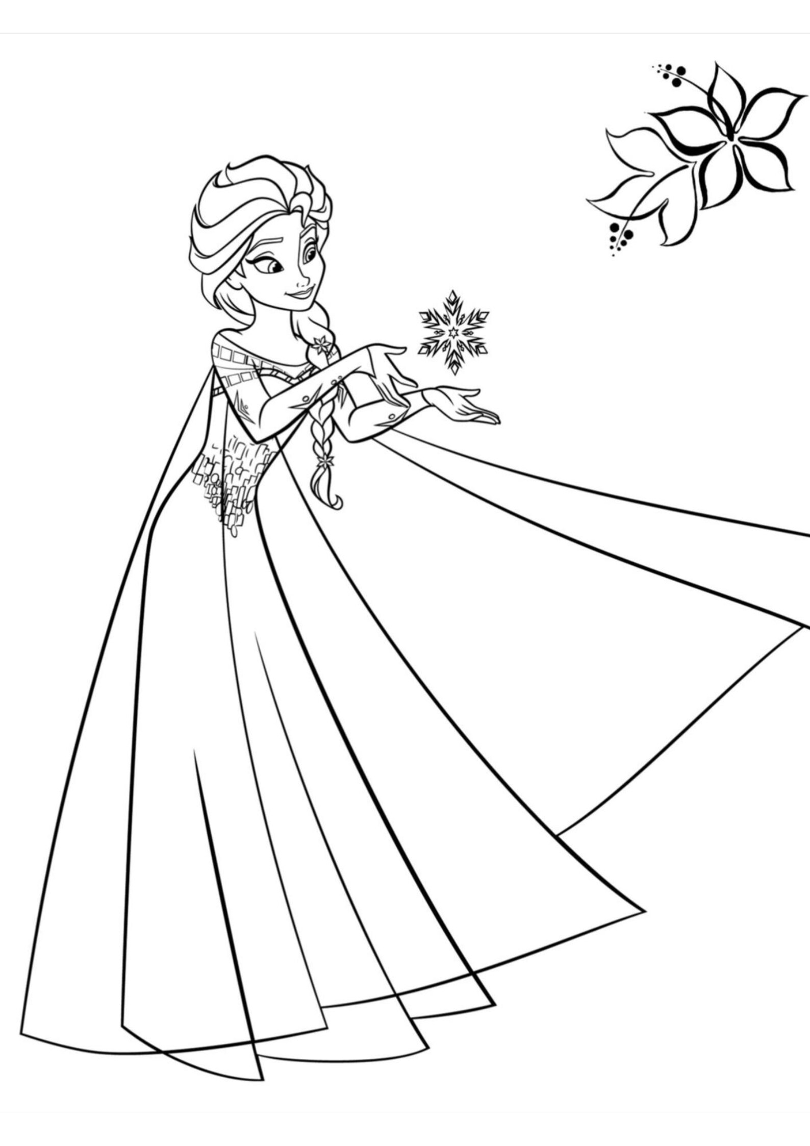 Frozen Style Coloring Book | Ice Princess Winter Coloring Pages for ...