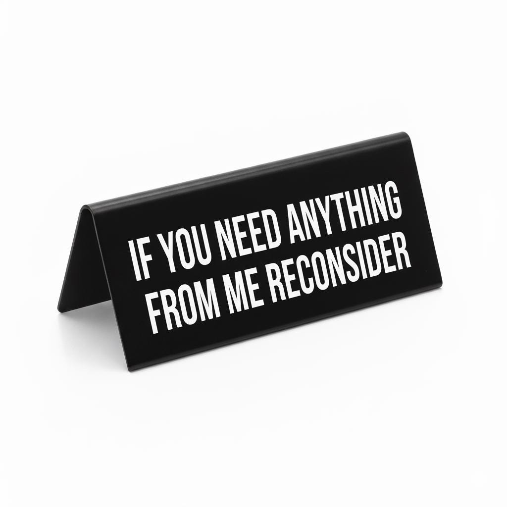 Funny Desk Signs - Gifts for Coworkers- Boss Signs - Etsy