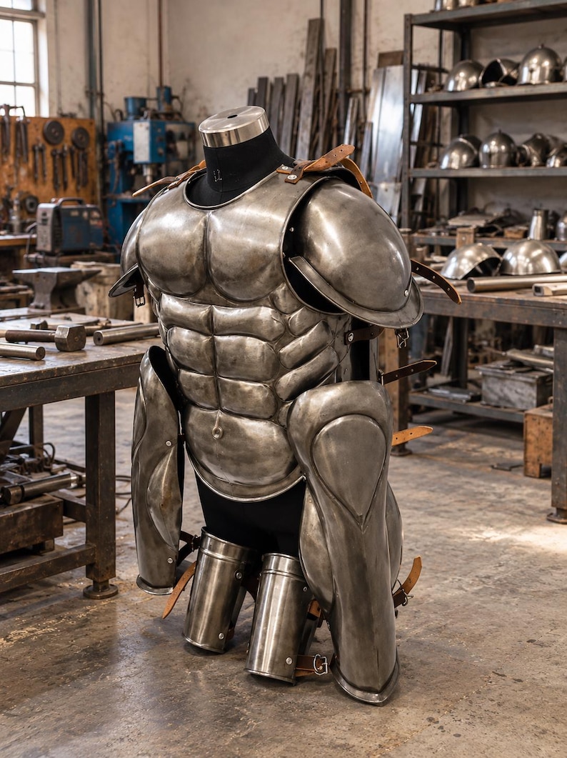 Handmade Steel Spartan Muscle Armor Set, Greek Warrior Armor, Spartan ...