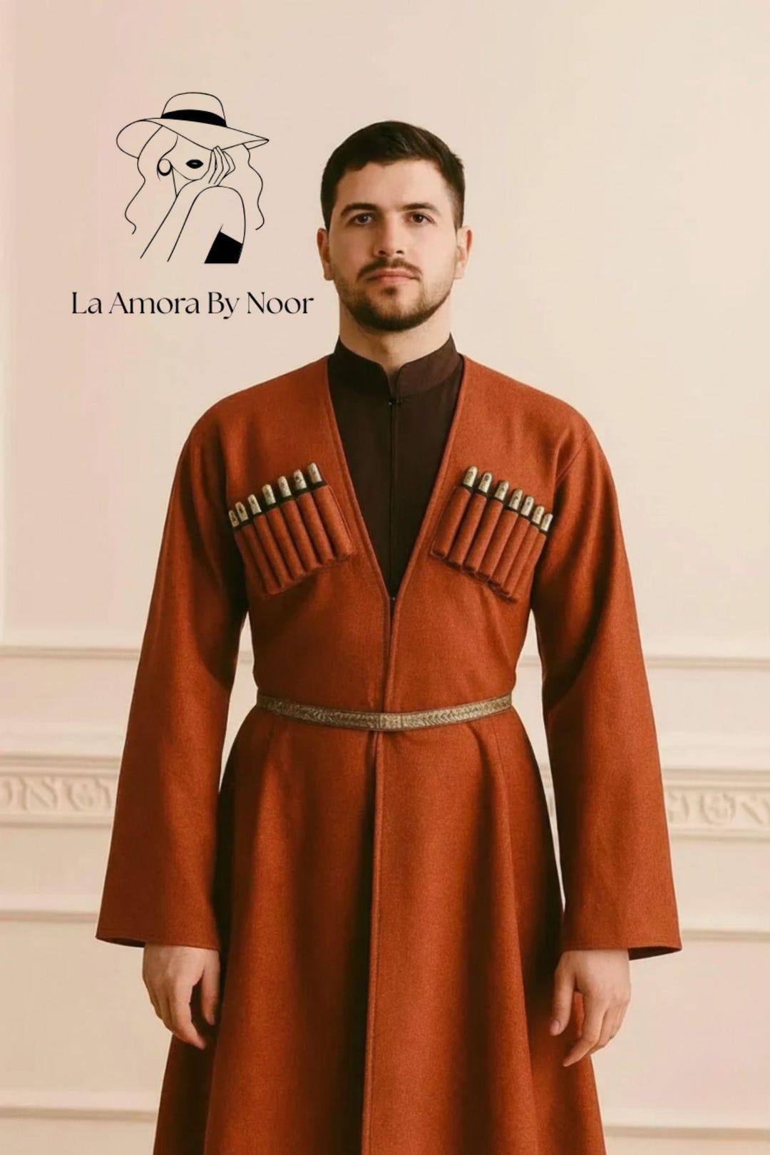Handmade Georgian Chokha Coat (cherkeska) | Traditional Caucasus Men's ...