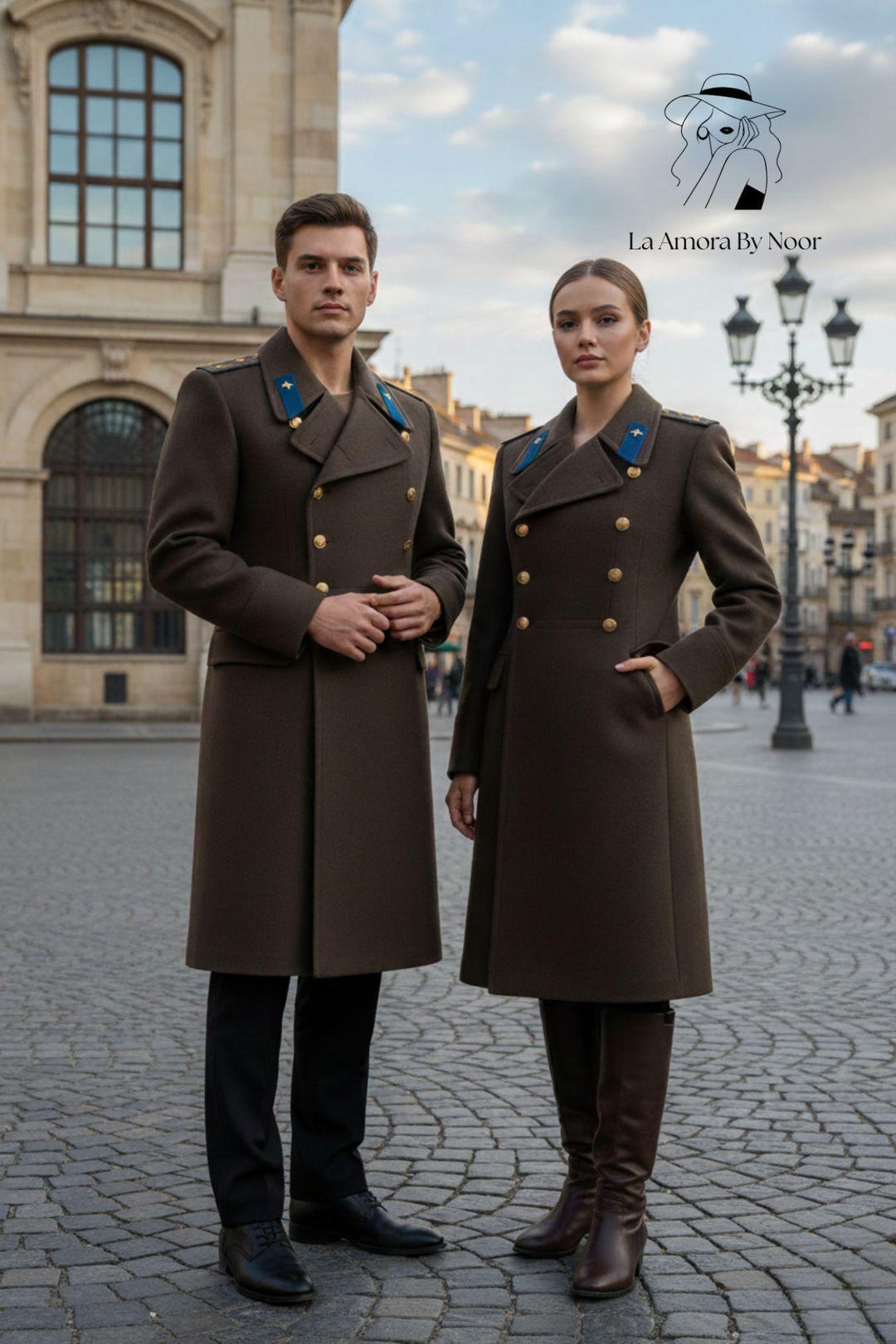 Military Style Wool Overcoat • Unisex Long Double-breasted Coat - Etsy