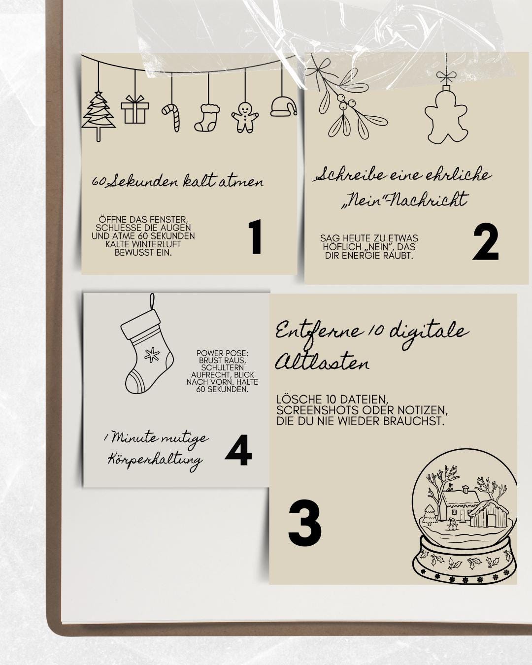 Mindfulness Advent Calendar | 24 Mini Growth Challenges | Advent ...
