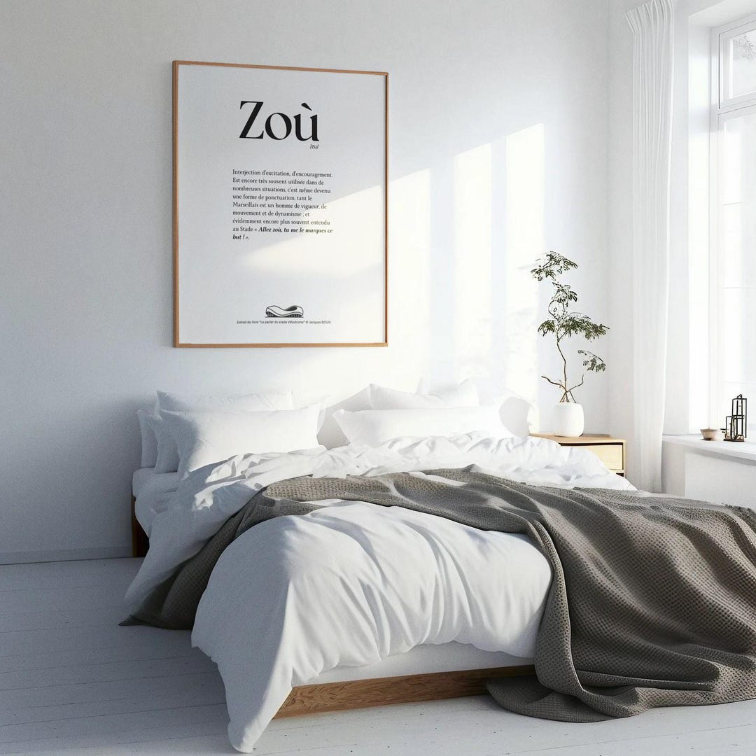 "zoù" Poster – Marseilles Expression | the Slang of the Vélodrome ...
