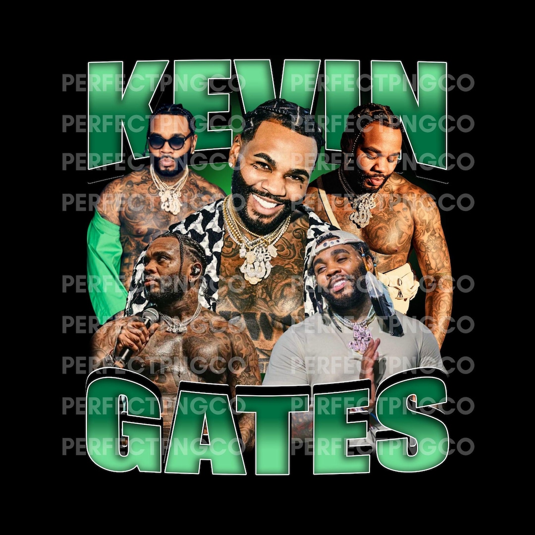 Kevin Gates PNG Tshirt Design. Rapper Merch, Digital 4500x5100 Px ...