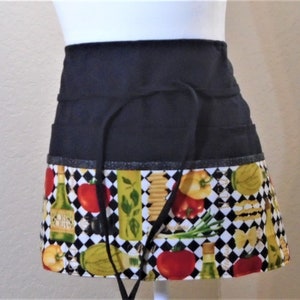 Italian Food, Peppers, Pasta, Olive Oil Print Apron, Vendor/server ...