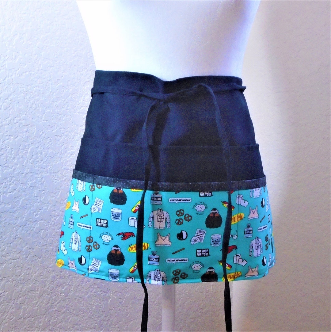 Seinfeld TV Show Half Apron With 6 Pockets, Vendor Server Utility Apron ...
