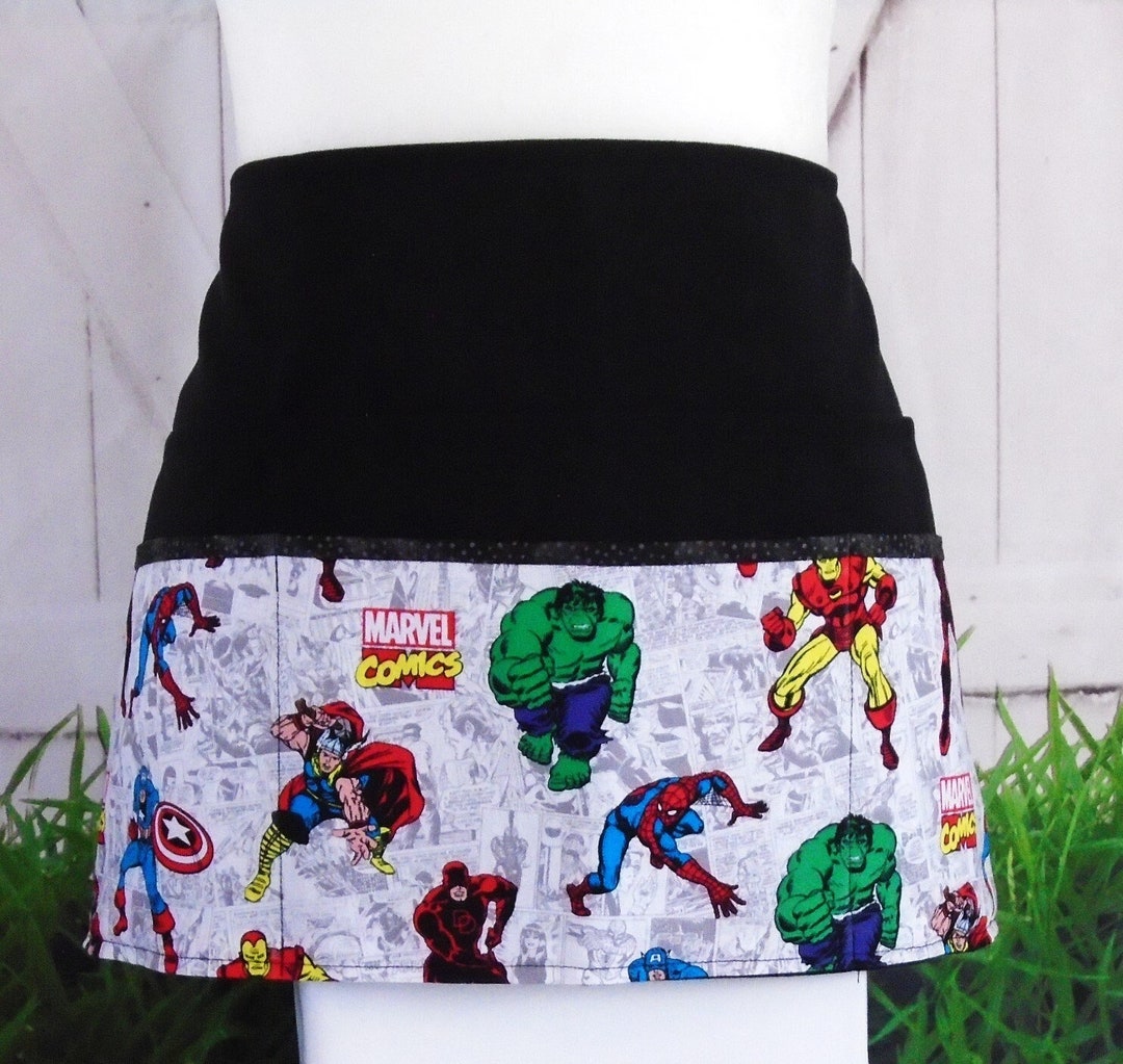 Marvel Action Comic Superhero Apron, Vendor/server/waitress/utility ...