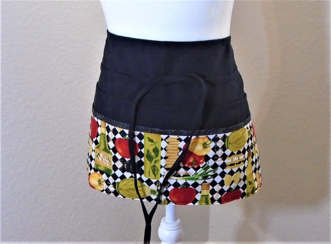 Italian Food, Peppers, Pasta, Olive Oil Print Apron, Vendor/server ...