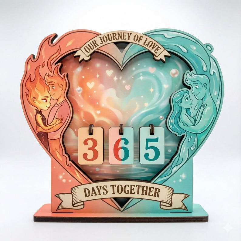 Personalized Days in Love Tracker, Anniversary Gift for Boyfriend ...