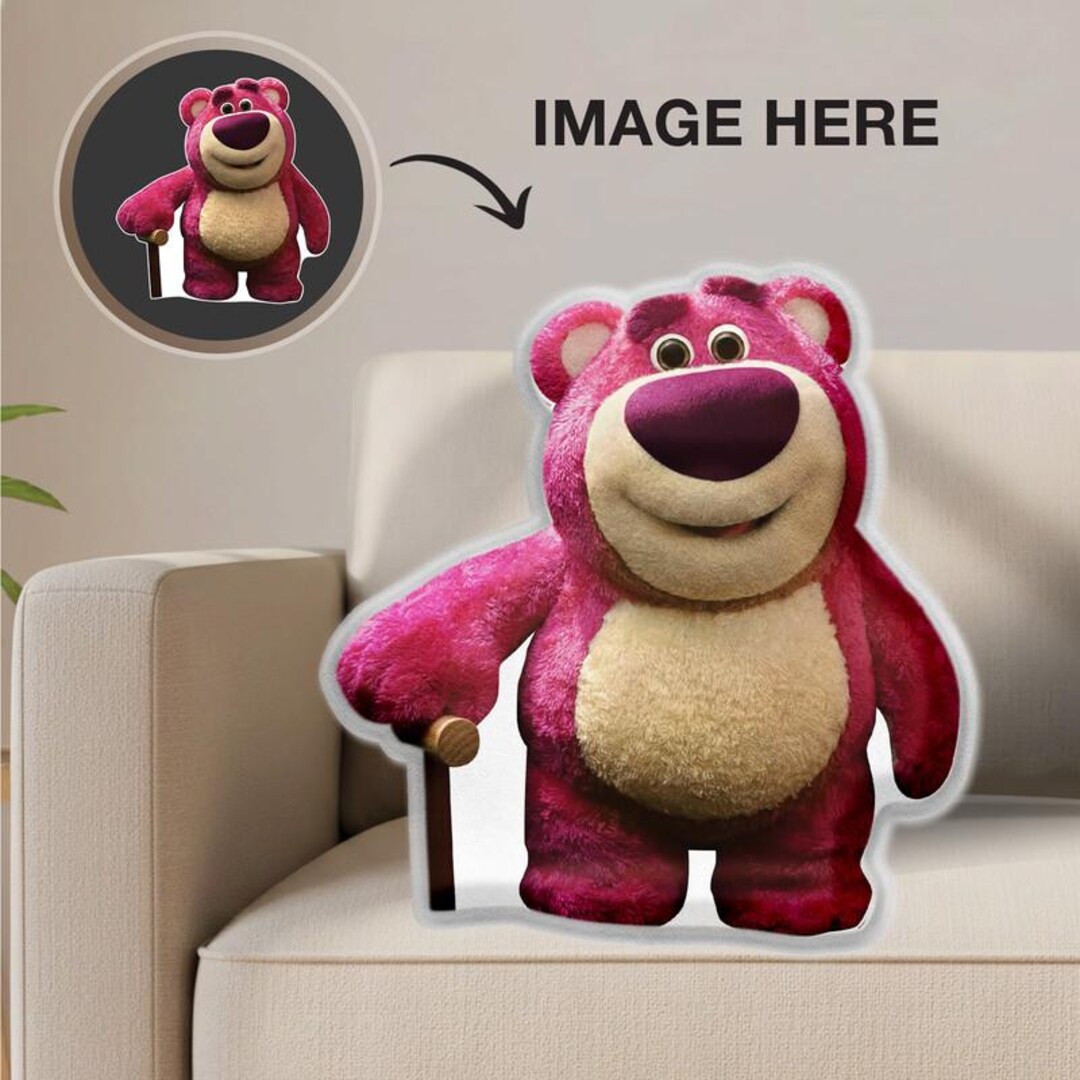 Toy Story Lotso Custom Shaped Pillow Disneyland Toy Story Lotso Movie ...