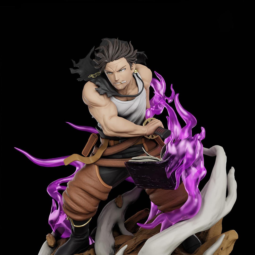 Yami Sukehiro Statue STL | Black Bull Captain 1/6 Scale (3D Print File ...