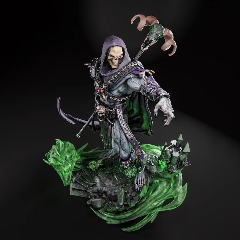 Skeletor Fanart STL Statue | 1/6 Scale | Evil Sorcerer With Staff ...