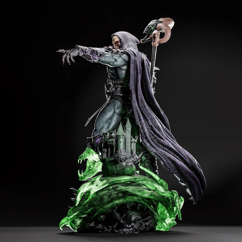 Skeletor Fanart STL Statue | 1/6 Scale | Evil Sorcerer With Staff ...