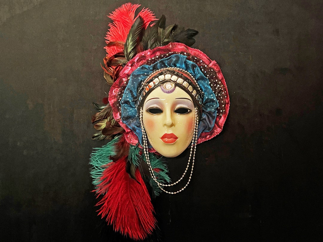 Odalisque Clay Art Mask Prototype by Designer Claudia Cohen - Etsy