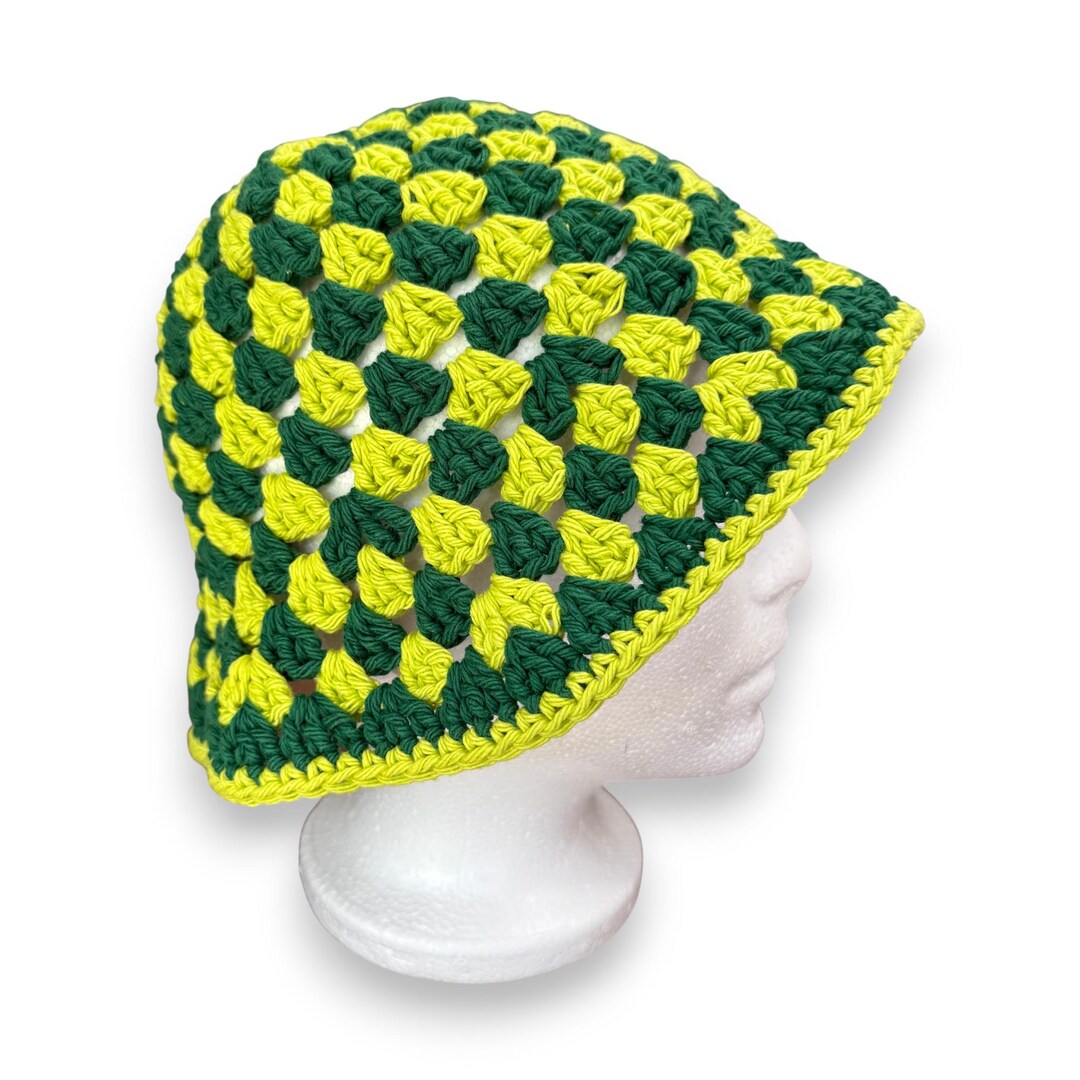 Granny Bucket Hat - Child Teen Summer Beach Hat - Handmade OOAK - Etsy