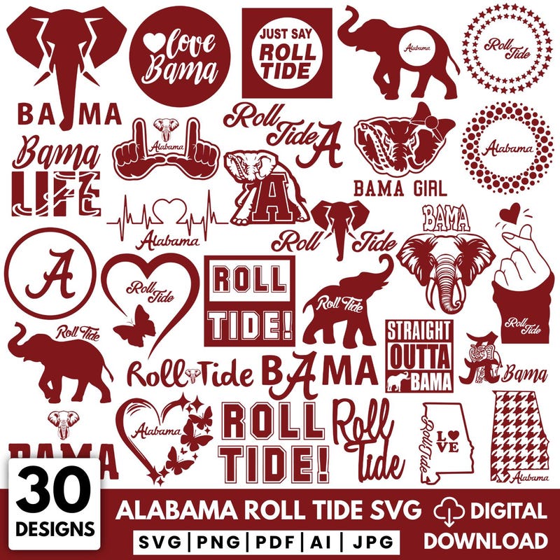 Alabama Svg - Etsy