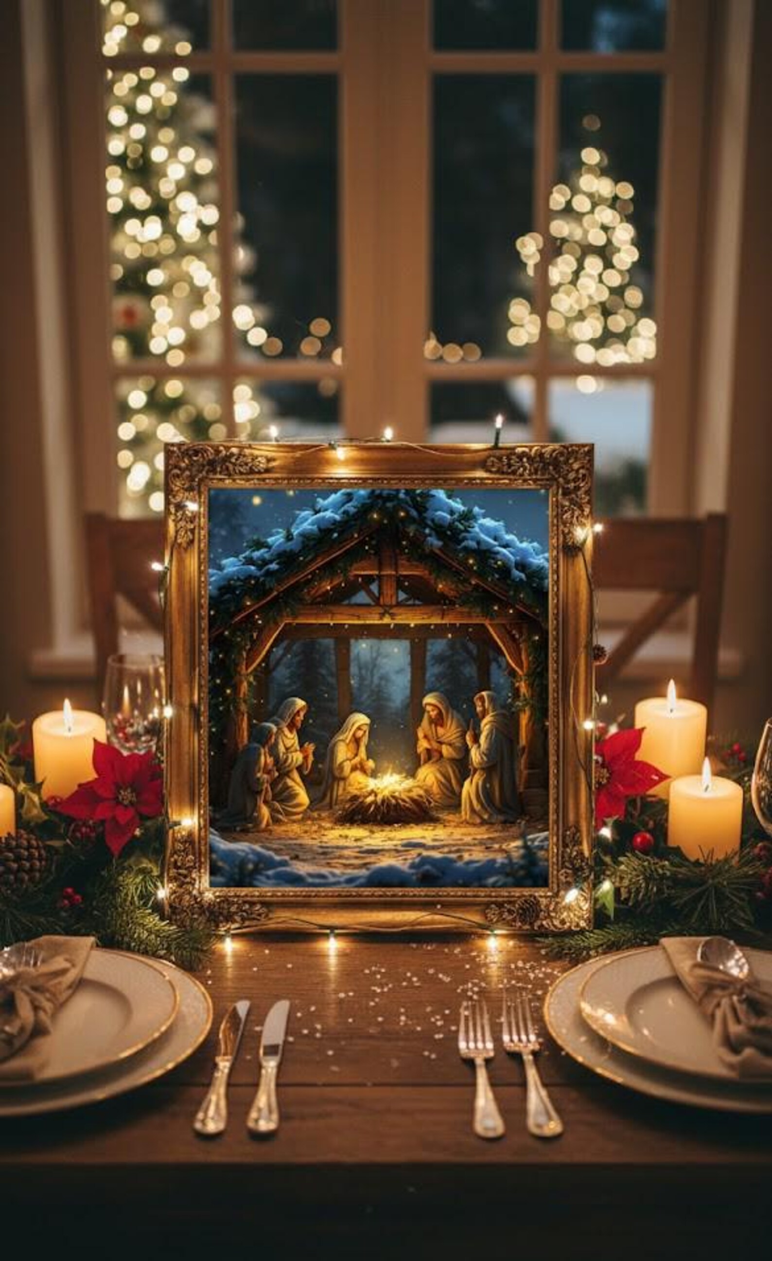 Rustic Christmas Printable Art | Merry Christmas Wall Decor | Instant ...