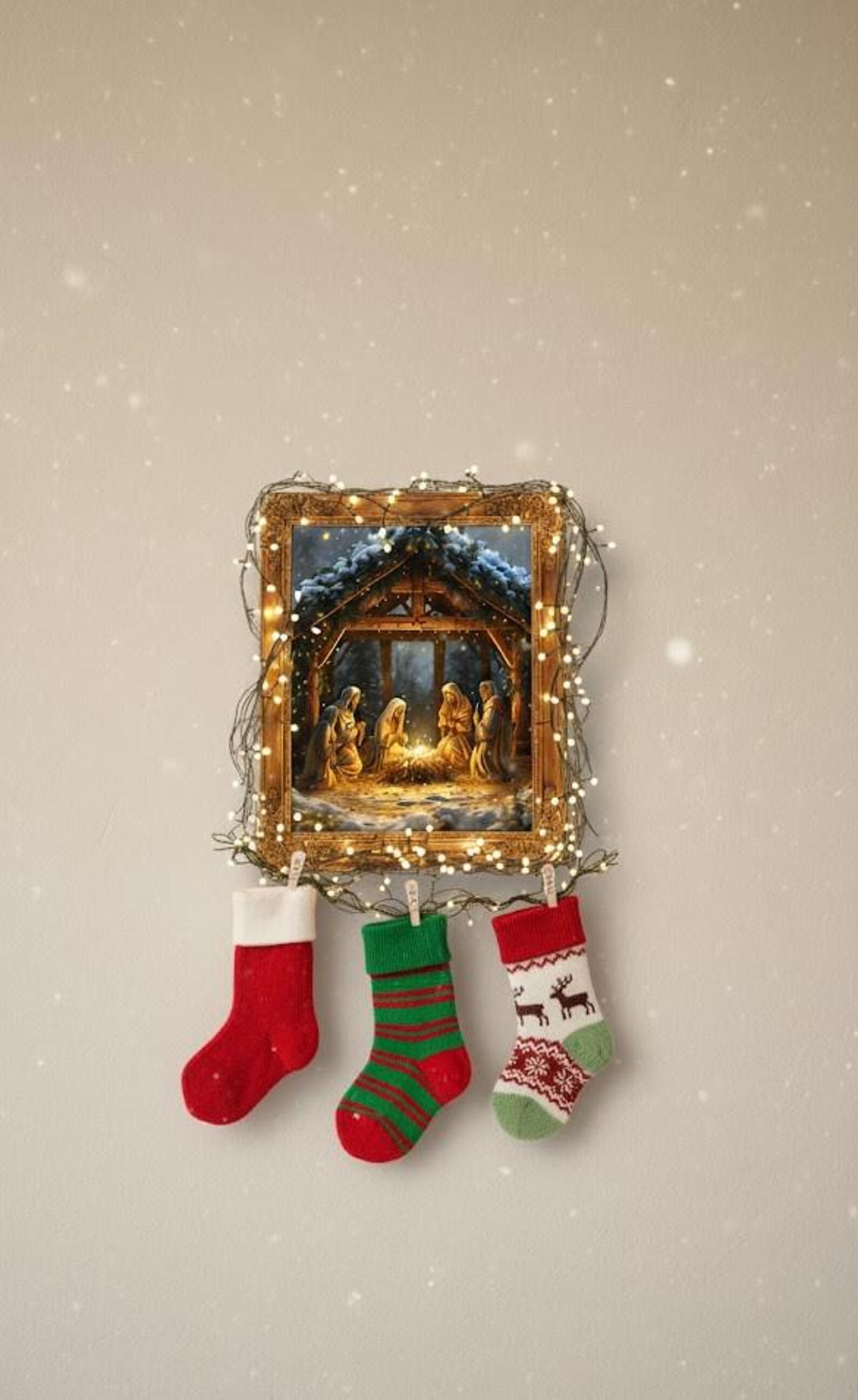 Rustic Christmas Printable Art | Merry Christmas Wall Decor | Instant ...