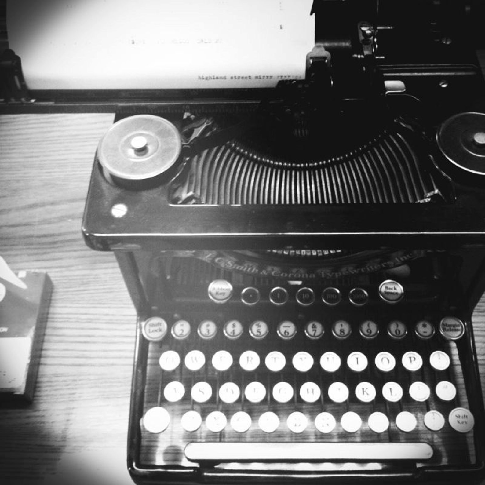 Typewriter Photo, Typewriter Canvas, Typewriter Print, Black and White ...