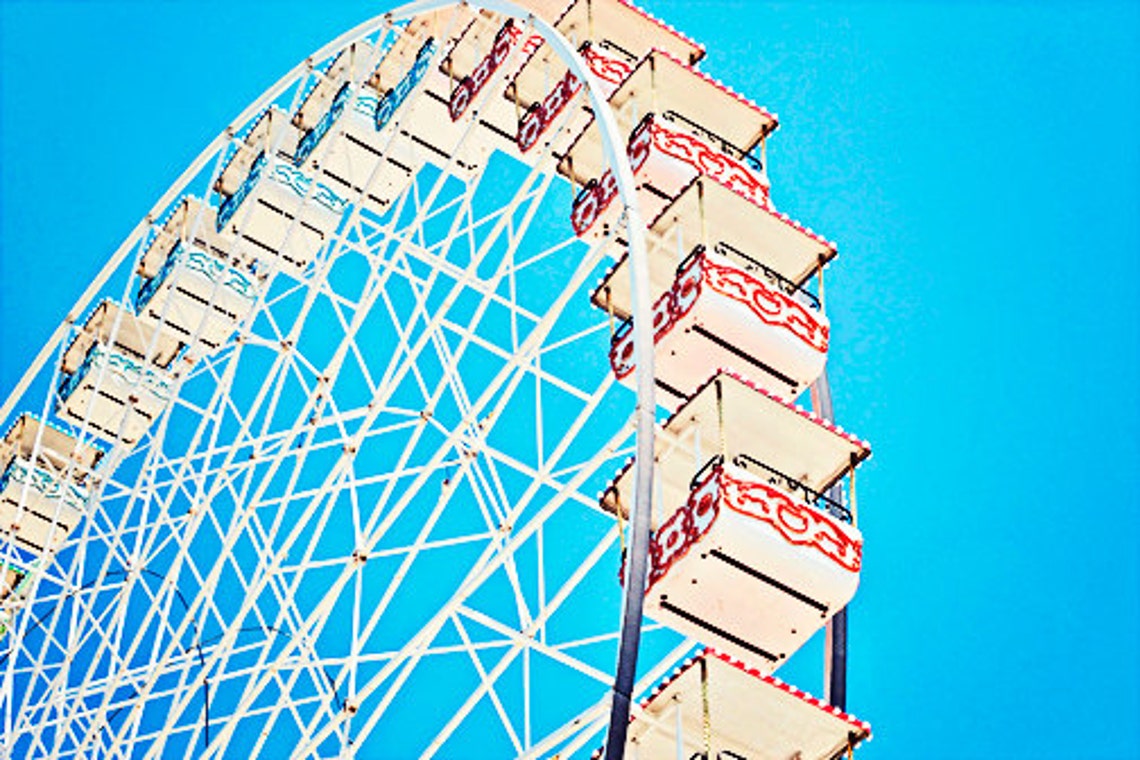 Ferris Wheel Photo, Ferris Wheel Print, Ferris Wheel Canvas, Nursery ...