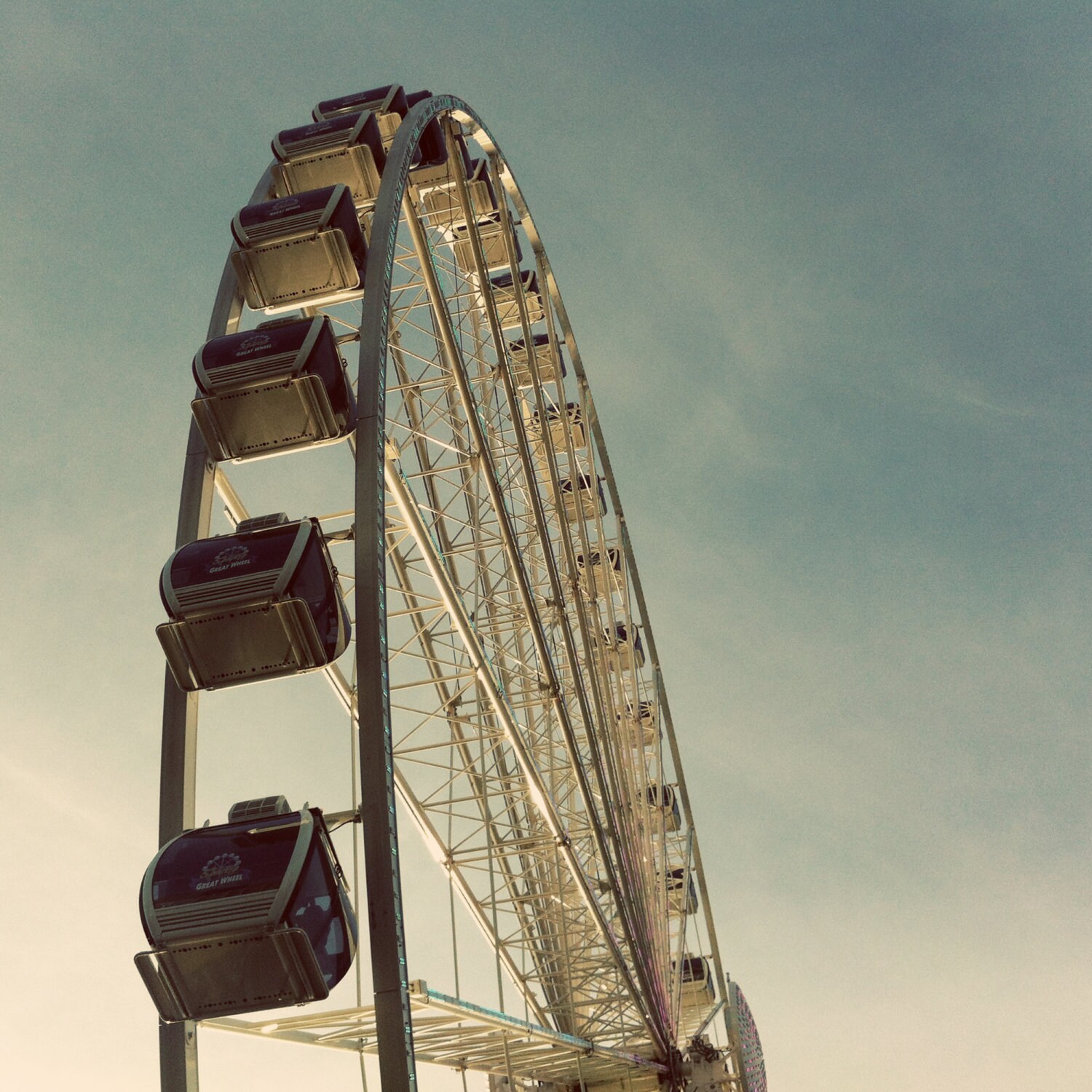 Seattle Great Wheel Print Seattle Square Print, Seattle Canvas, Ferris ...