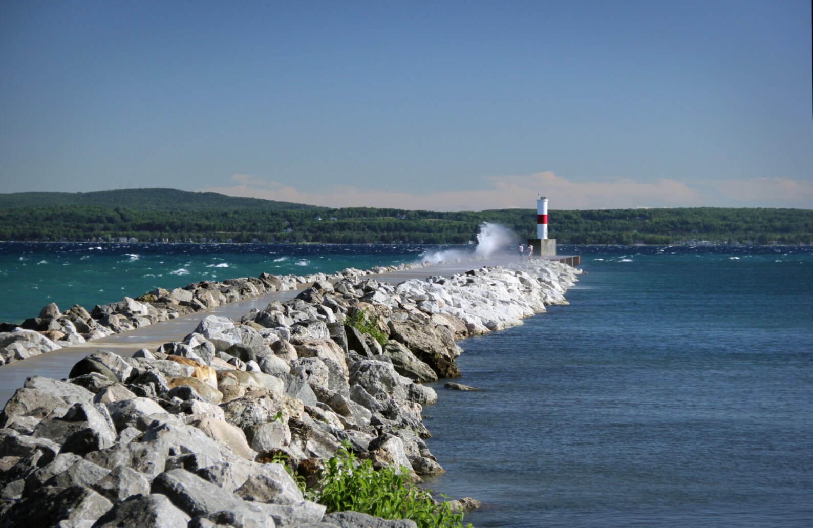 Breakwater in Lake Michigan, Petoskey Photo, Petoskey Print, Petoskey ...