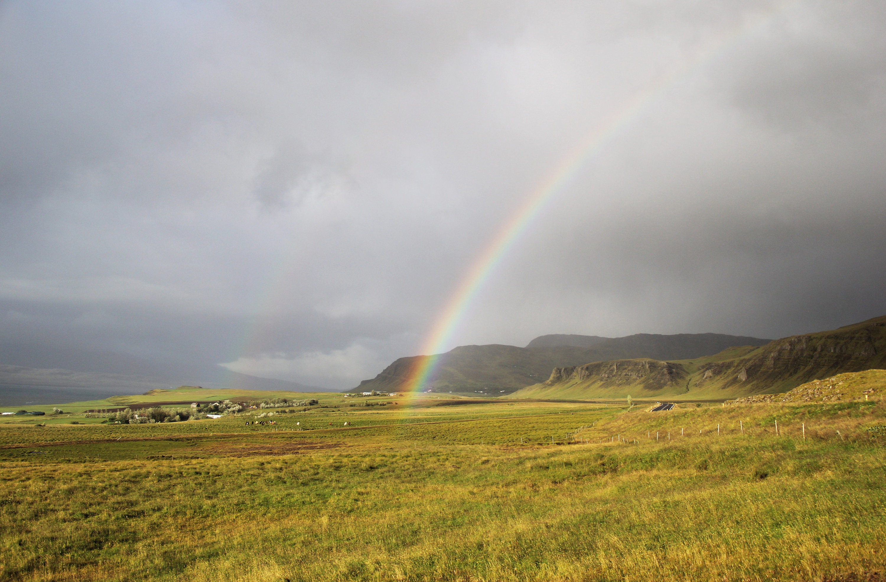 Icelandic Rainbow, Iceland Print, Iceland Landscape, Iceland Canvas ...