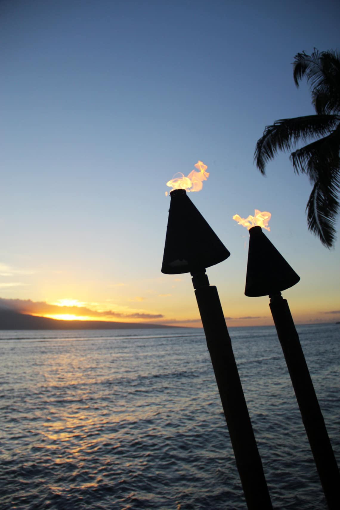 Hawaii Tiki Torches Photo Tiki Torch Canvas Tiki Torch Art - Etsy