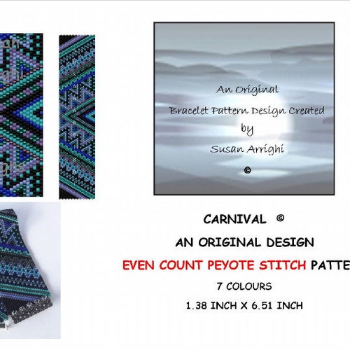 Beading Tutorial La Concha Bracelet Peyote Stitch - Etsy