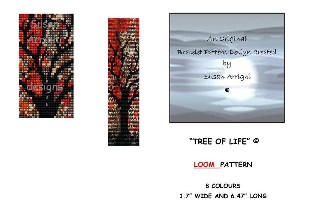 LOOM Bracelet Pattern - Tree of Life - Etsy