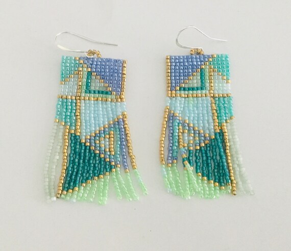 SHERBET SQUARE Stitch Beading Pattern Sewing & Fiber Weaving & Tapestry ...