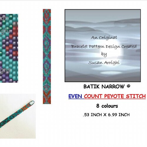 MOROCCO Peyote Stitch ODD Count Beading Pattern - Etsy