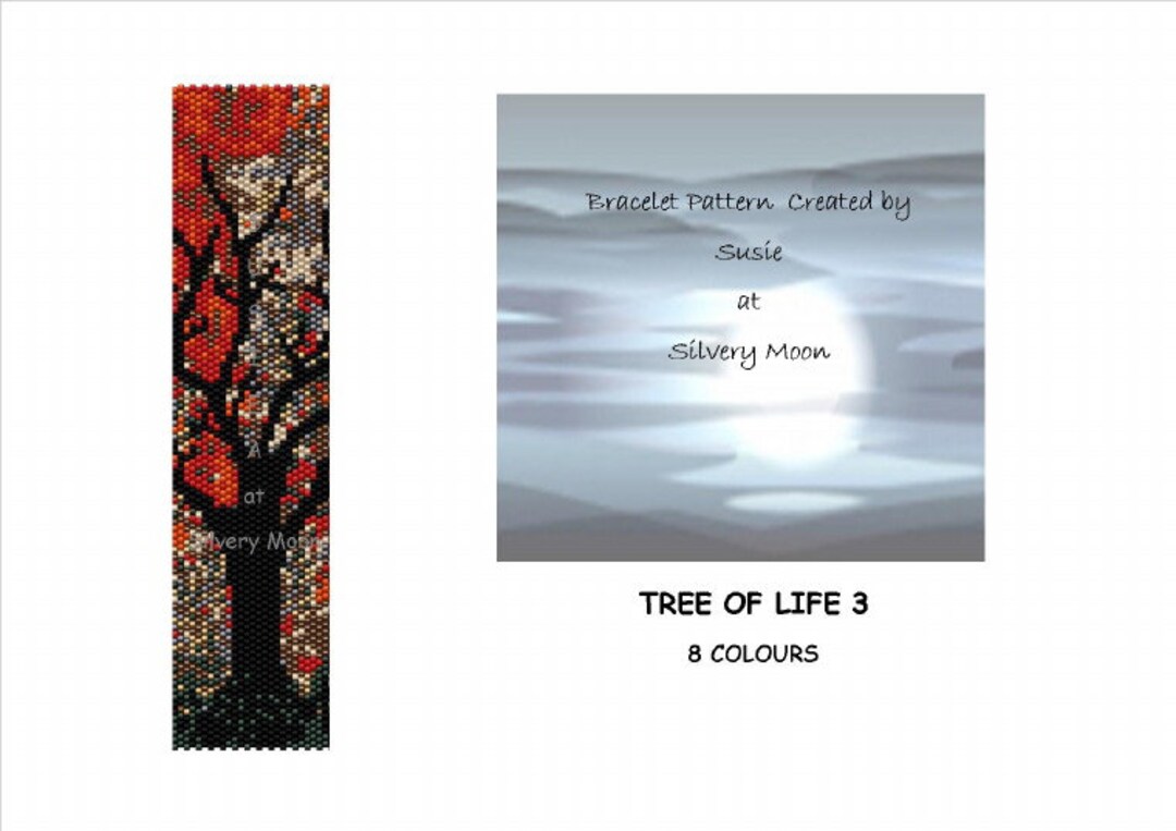 Tree of Life 3 - Peyote Stitch Even Count Beading Pattern - Etsy