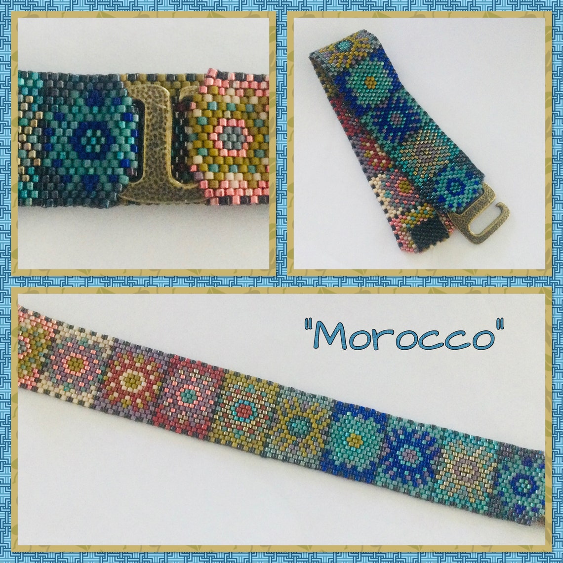 MOROCCO Peyote Stitch ODD Count Beading Pattern - Etsy