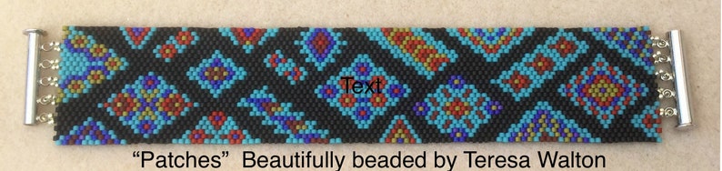 PATCHES - Peyote Stitch Even Count Beading Pattern - Etsy