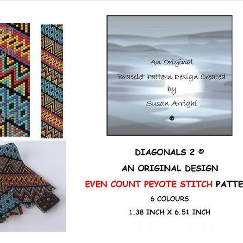Shell Pattern Peyote Stitch Even Count Beading Pattern - Etsy